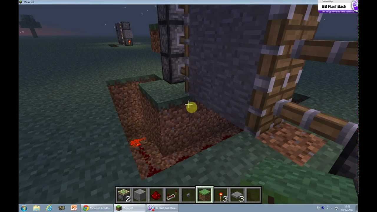 How To: Create MineCraft Electric Doors HD - YouTube