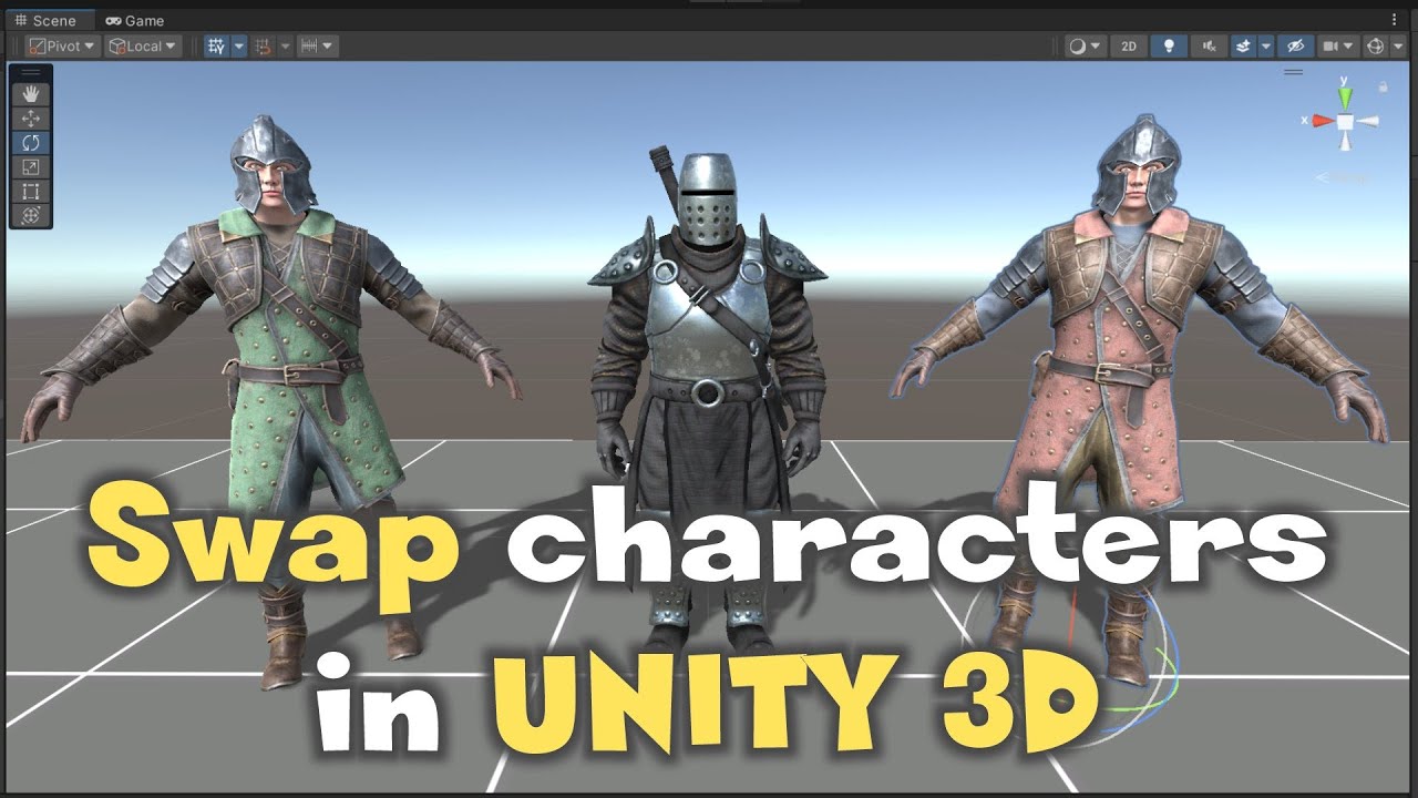 Sostituire gli avatar in terza persona / Unity Tutorials - YouTube