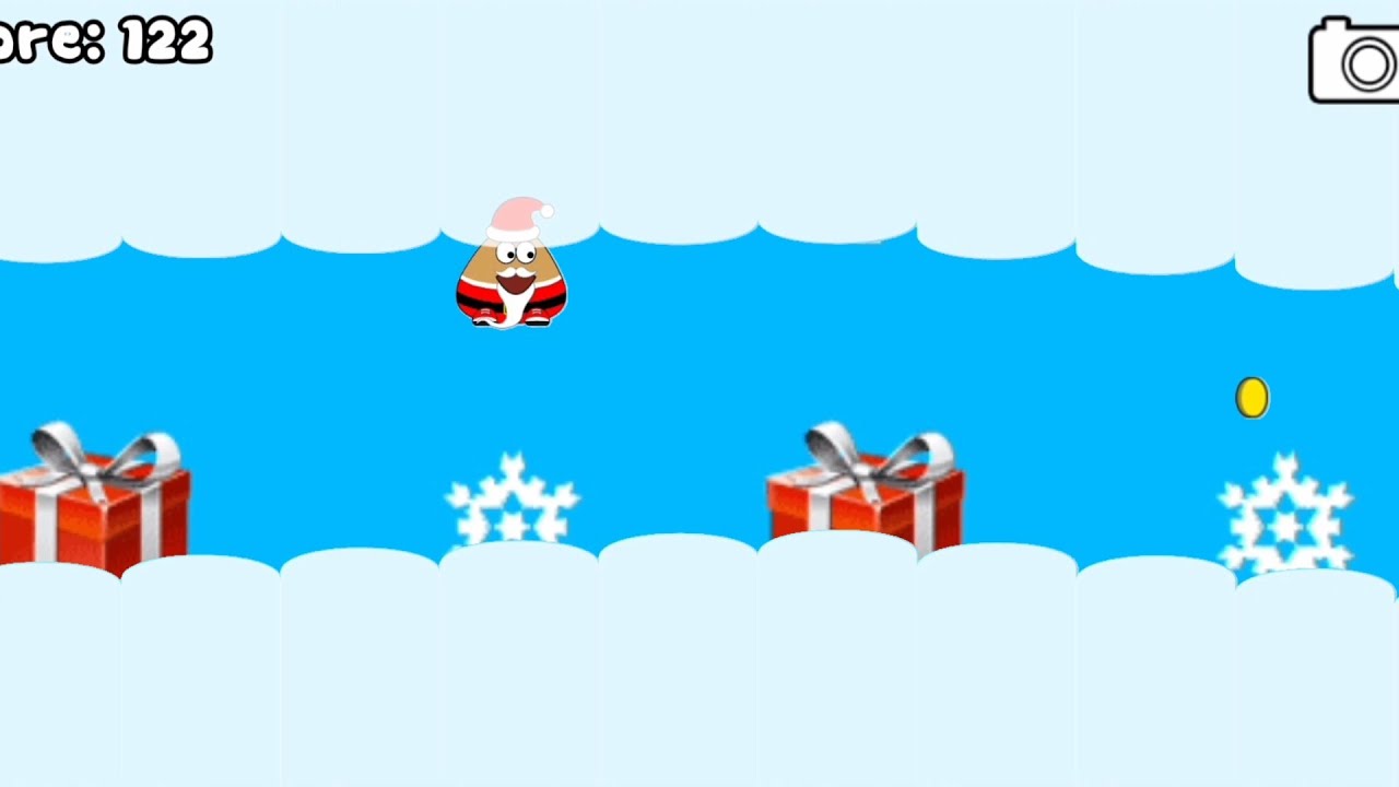 Pou is happy in Christmas :) - YouTube
