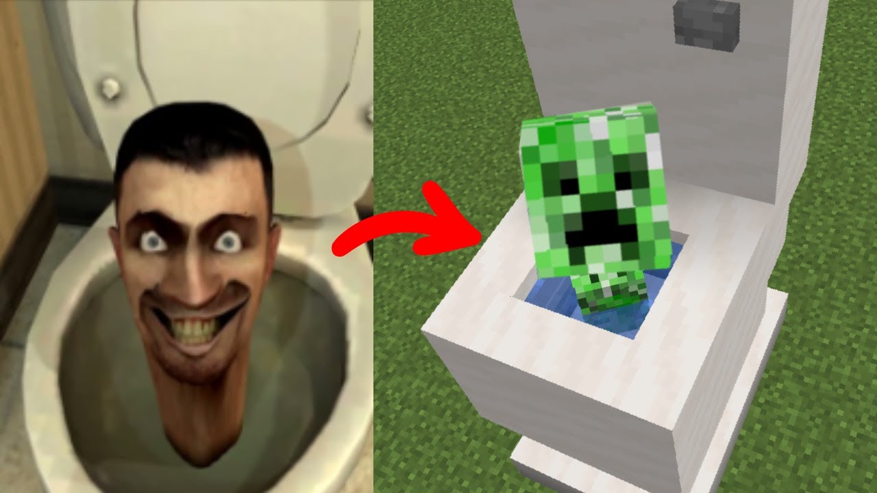 Skibidi Toilet in Minecraft Nº2 | Creeper toilet (Java & Bedrock) - YouTube