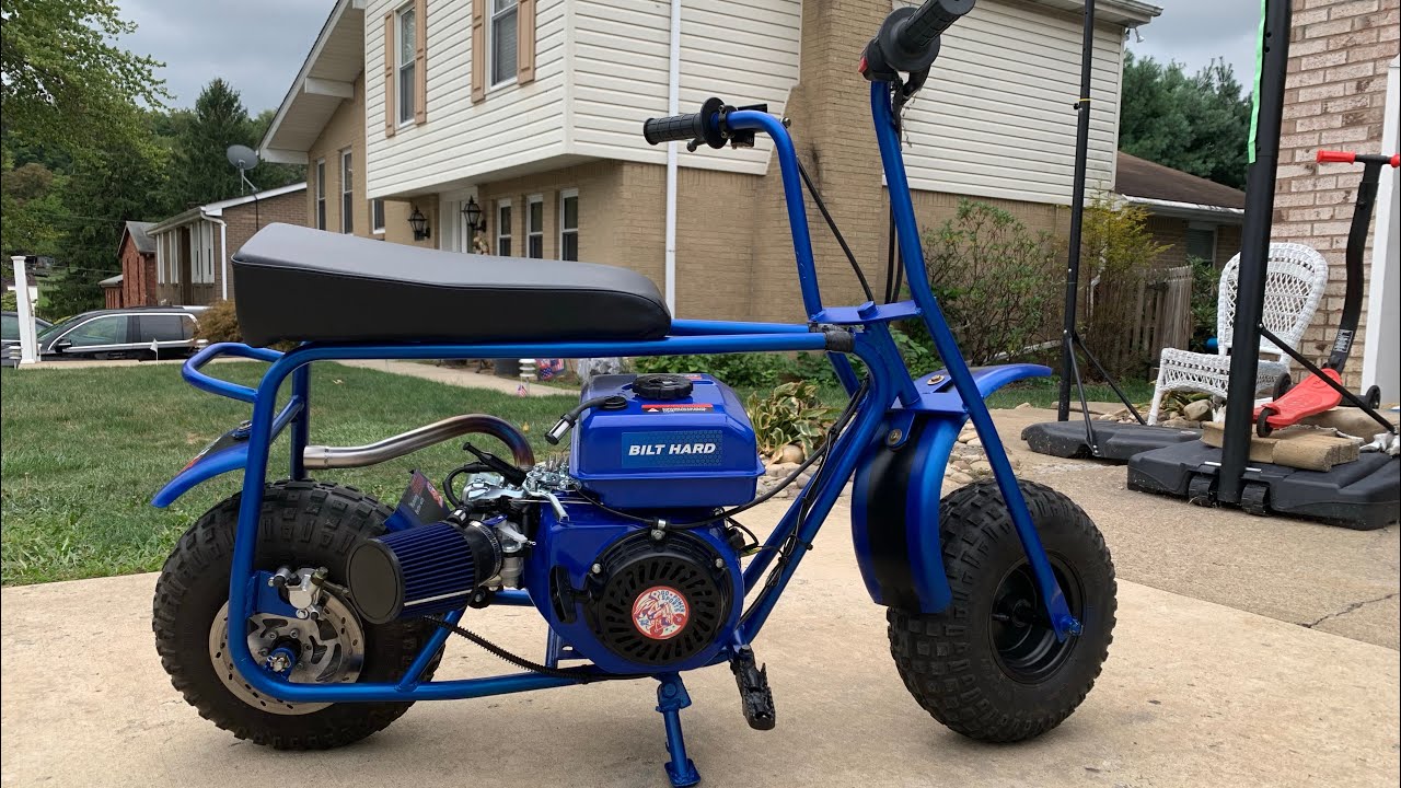 Doodlebug mini bike/BILT HARD 212cc Engine Wrap up video. - YouTube