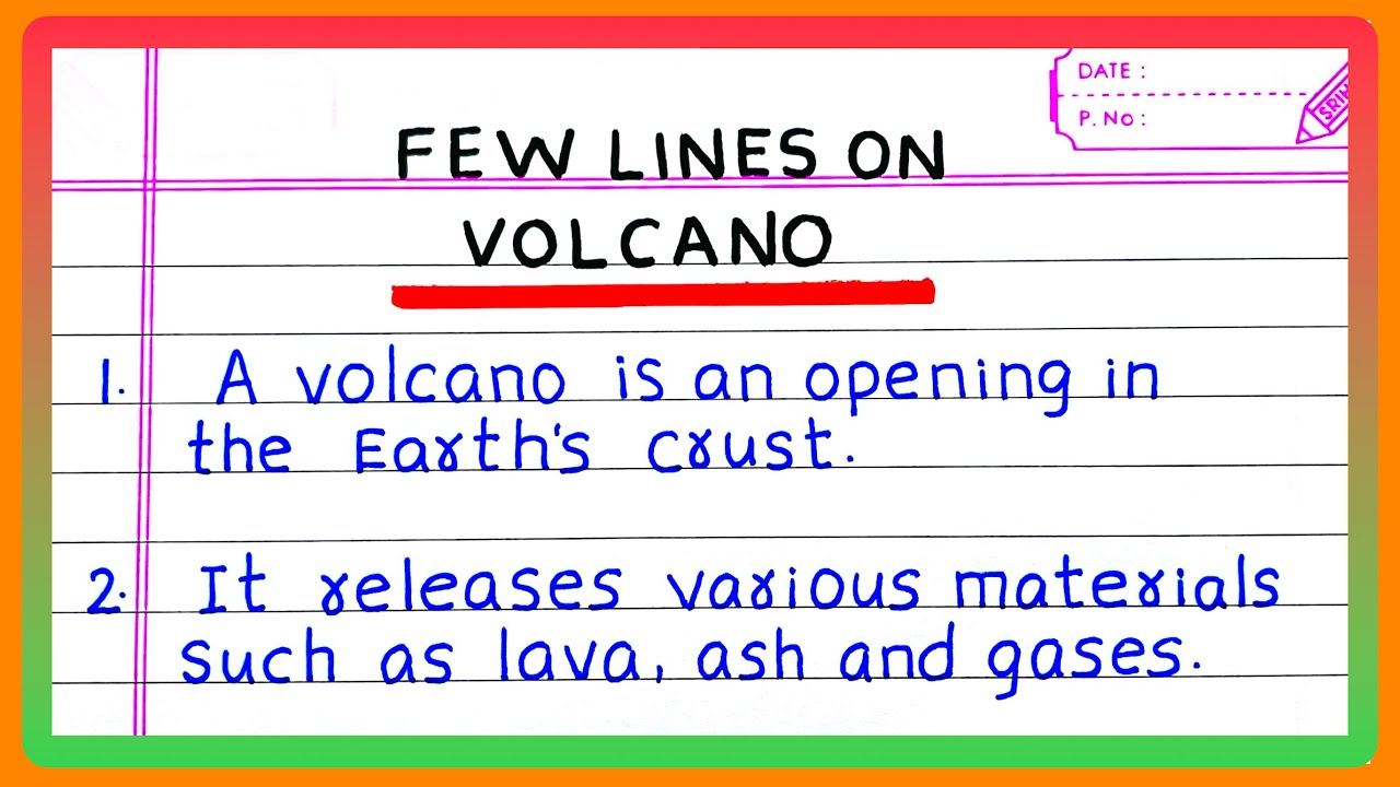 A Short Note on Volcano | Few Lines on Volcano | About Volcano Eruption ...