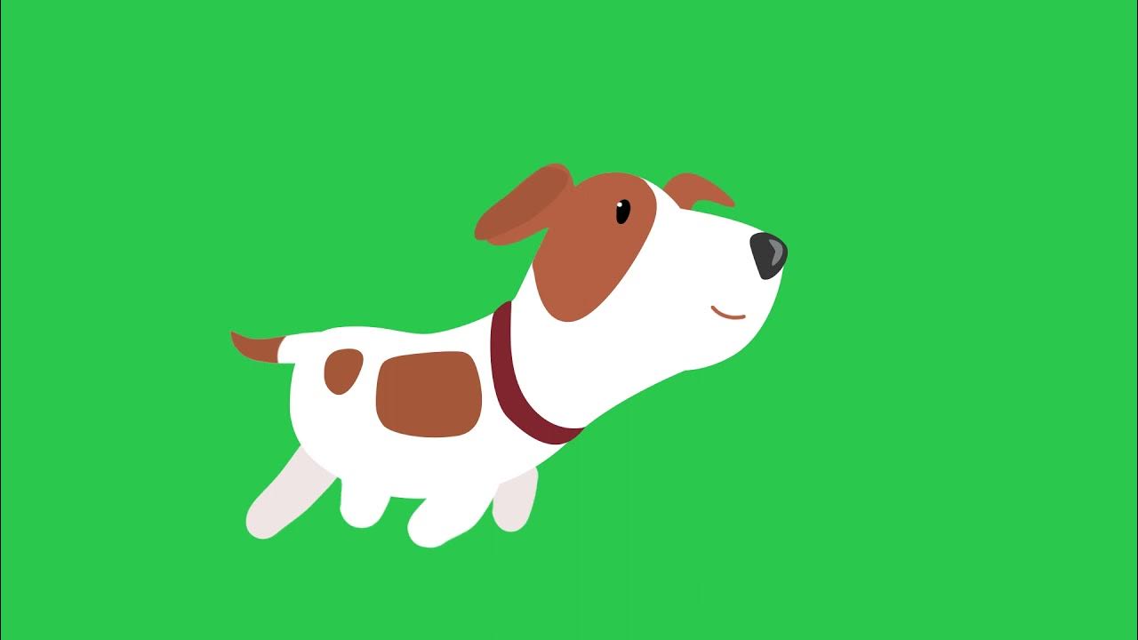 Dog Running Green Screen No Copyright | Dog Run Cycle With Download ...