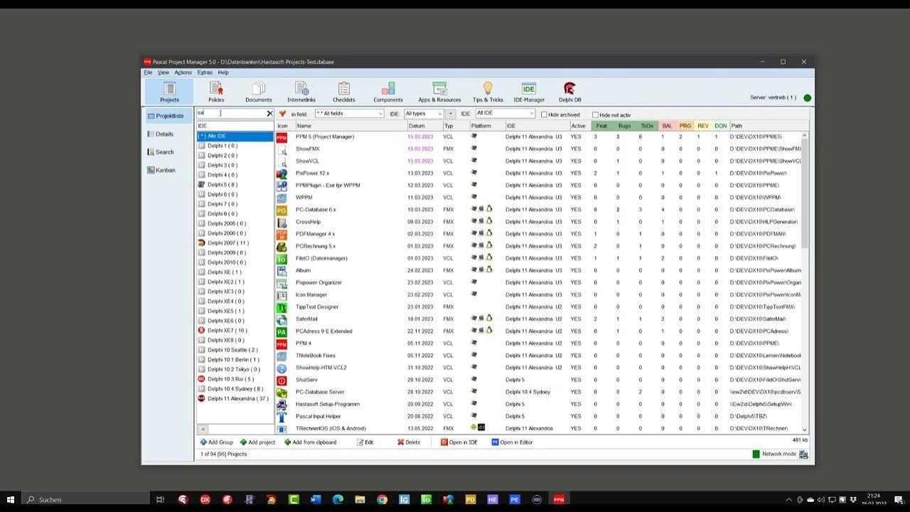 Pascal Project Manager & Editor 5 - Part 2 ( The Project Manager ) - YouTube