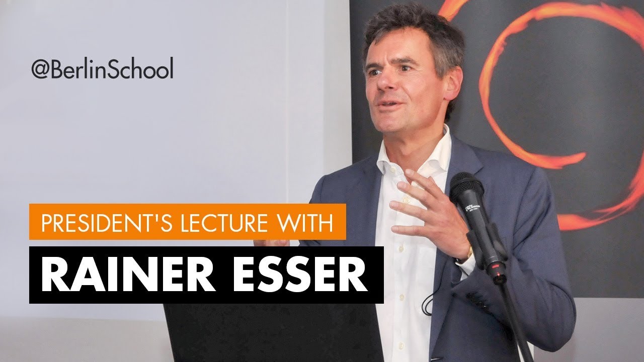 President’s Lecture Dr. Rainer Esser - YouTube
