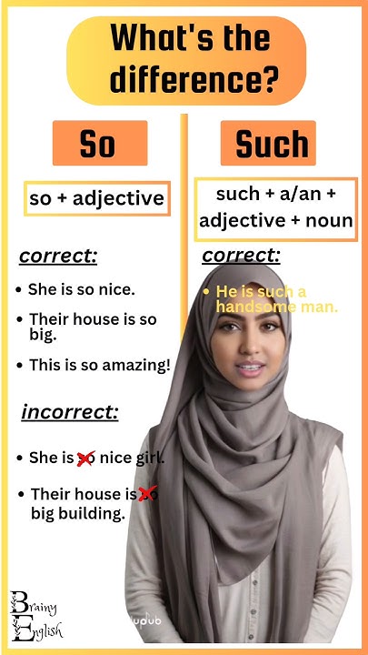 Difference Between So and Such #englishgrammar #improveenglish #learnenglish - YouTube