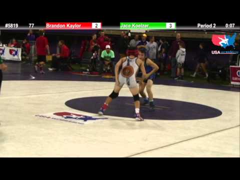 MS 77 Brandon Kaylor (Team Aggression) vs Jace Koelzer (Team Kansas ...