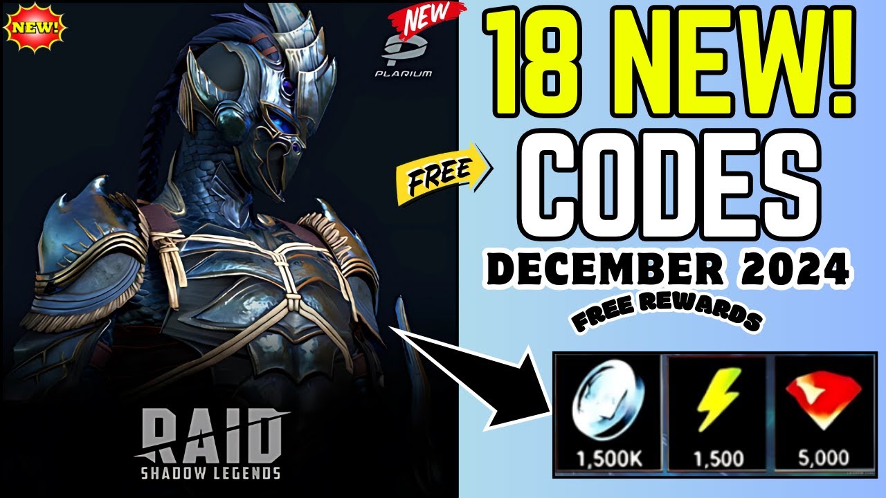 DECEMBER🎁CODES⚡TODAY🎁RAID SHADOW LEGENDS PROMO CODES 2024 | RAID SHADOW ...