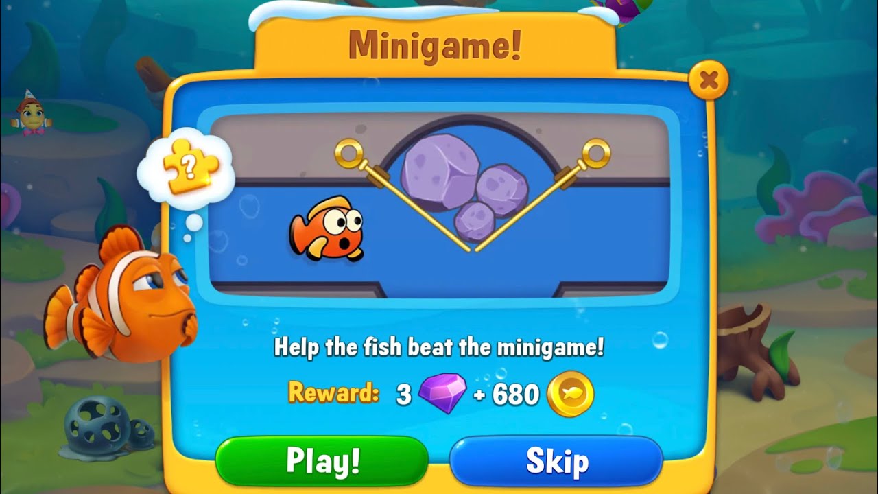 Fishdom Minigame! Help the Fish beat the Shark! - YouTube