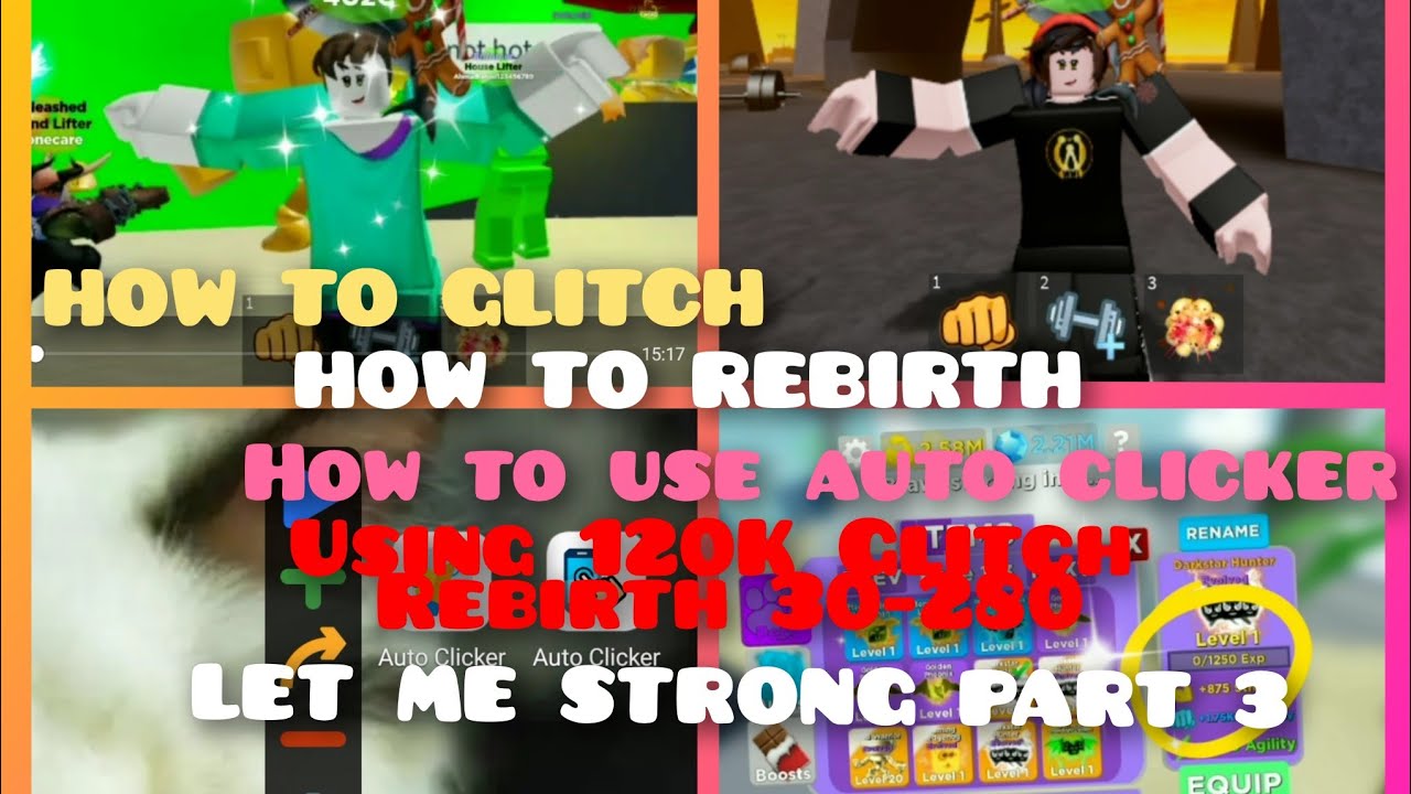 🏋‍♀🏋‍♂Muscle Legends Roblox How to Glitch Rebirth &Auto Click From 30 ...