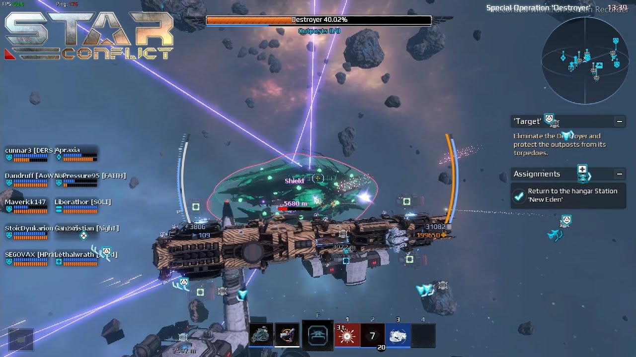 Star Conflict - Destroyer Mission with the ship Emperor - YouTube