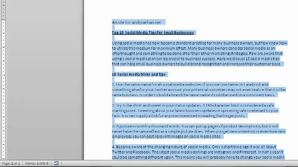 Article Checker And Copyscape - YouTube