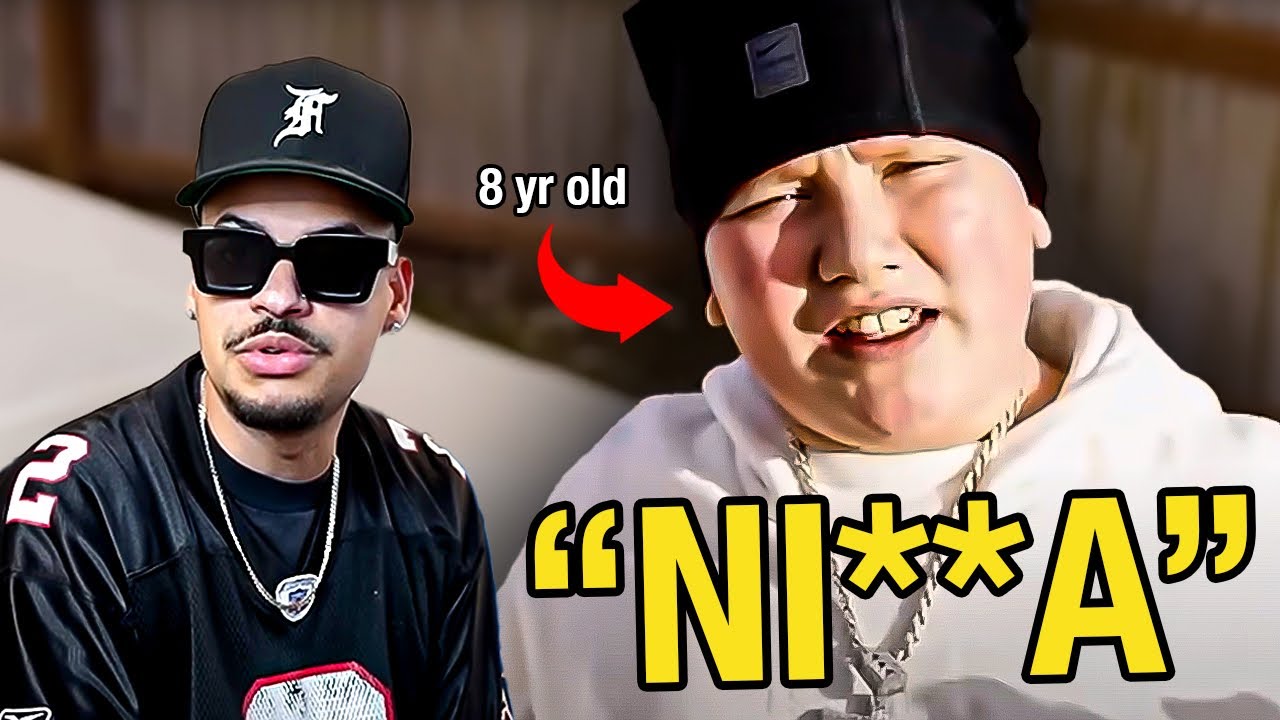 lil white kid says N Word 100 times in a song - YouTube