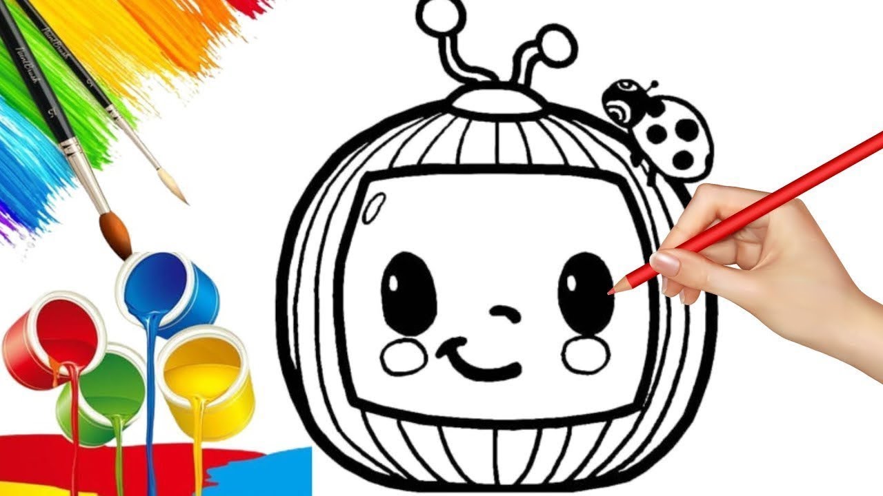 How to Draw cute and easy Cocomelon | step by step Easy Drawing ...