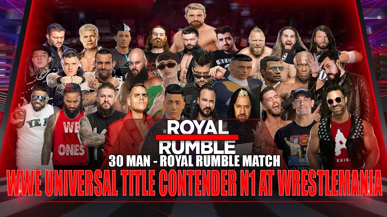 WWE 2K23 | 30 MAN - ROYAL RUMBLE MATCH | ROYAL RUMBLE - YouTube