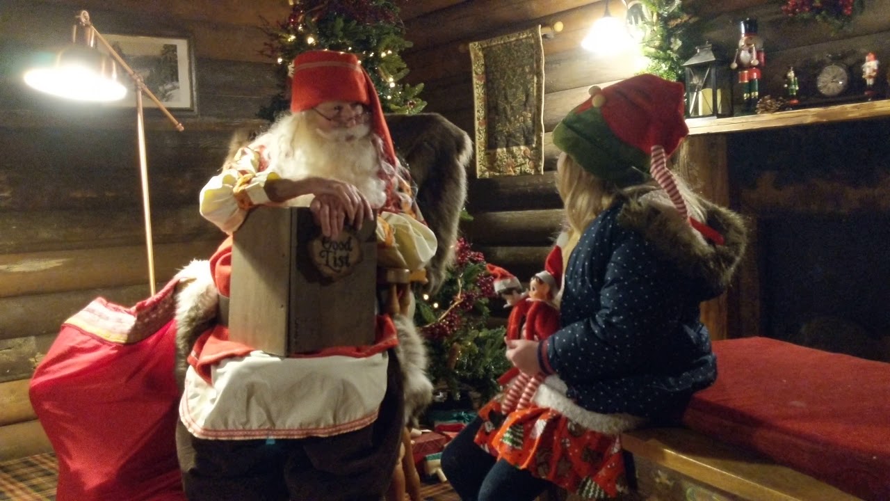 Lapland UK 2018 - 8. Amelie Meets Father Christmas - YouTube