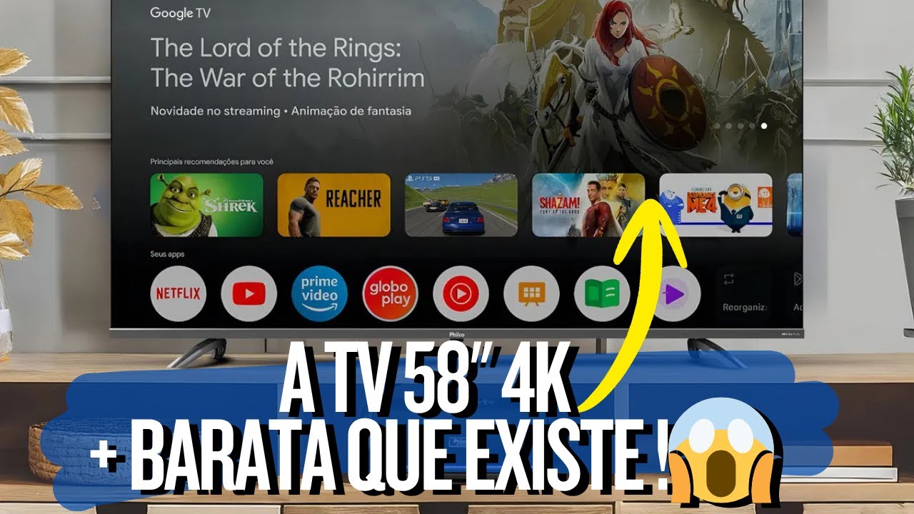 Smart TV Philco 58 Polegadas P58kGA 4K UHD LED GOOGLE TV - YouTube
