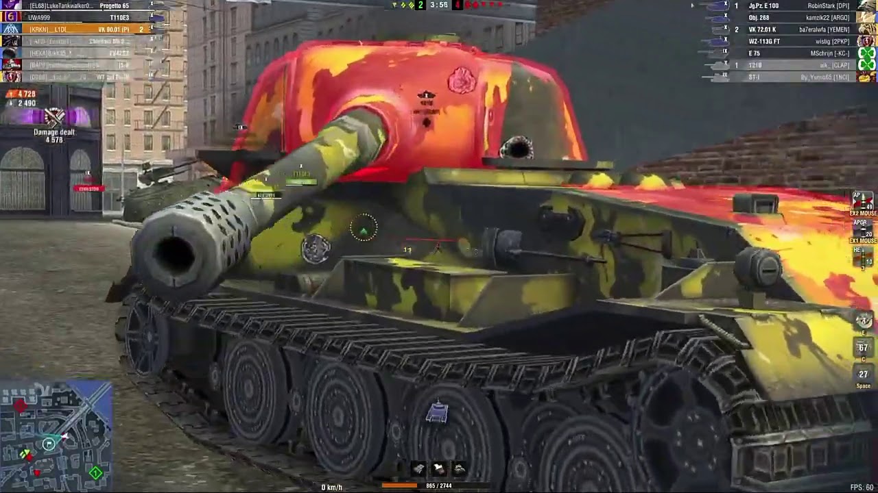 Vk 90.01 p / классный танк ОЧЕНЬ сложный бой - YouTube