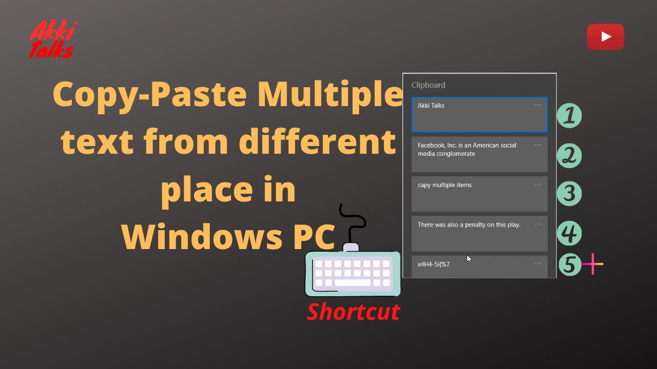 How To Copy And Paste Multiple Items At Ones Akki Talks YouTube How To Copy And Paste Multiple Items At Ones Akki Talks YouTube