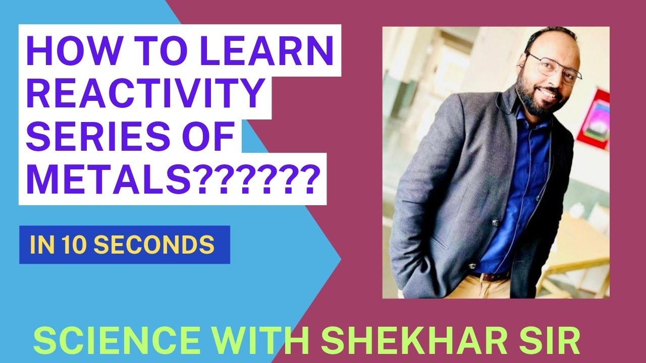 How to learn reactivity series of metals in 10 seconds??#chemistry# ...