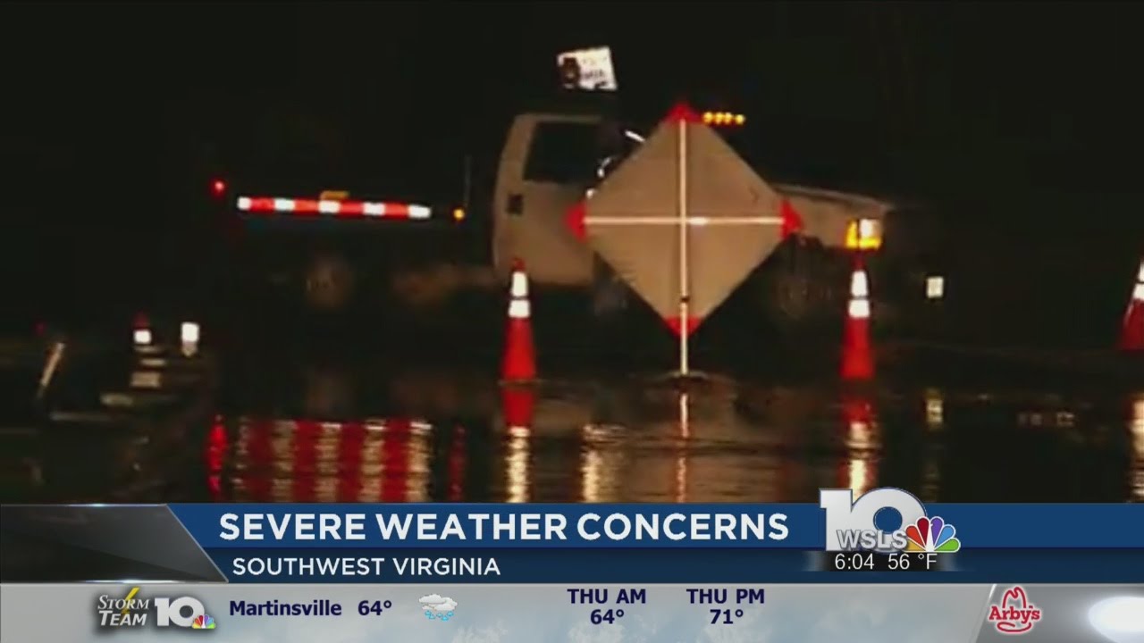 Heavy rain causes flooding to some areas in Southwest Virginia - YouTube