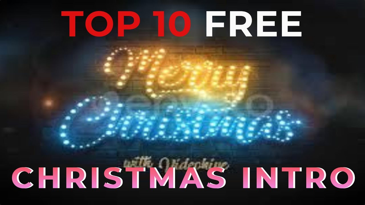 Top 10 Christmas Logo Intro Reveal Adobe after effect templates Free ...