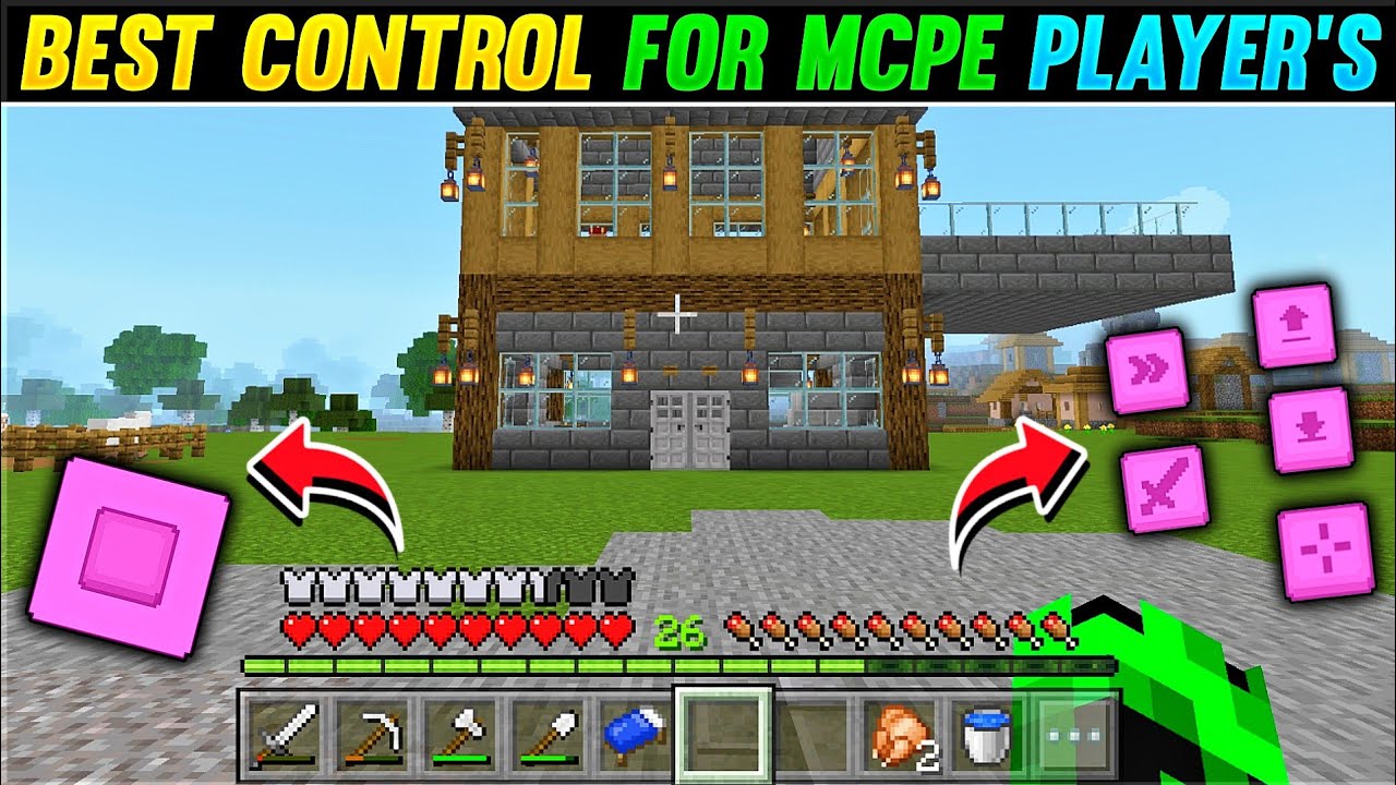 MINECRAFT PE BEST CONTROLS | FOR MINECRAFT PLAYER'S IN 2023 - YouTube