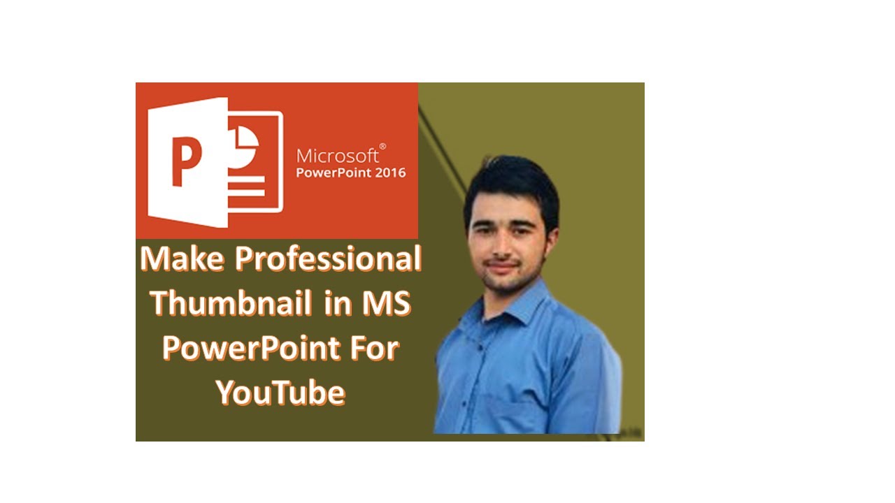 Make a Professional Thumbnail in PowerPoint for YouTube. - YouTube
