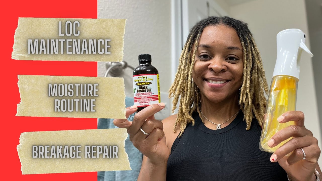Loc Maintenance + Moisture Routine & Breakage Repair - YouTube