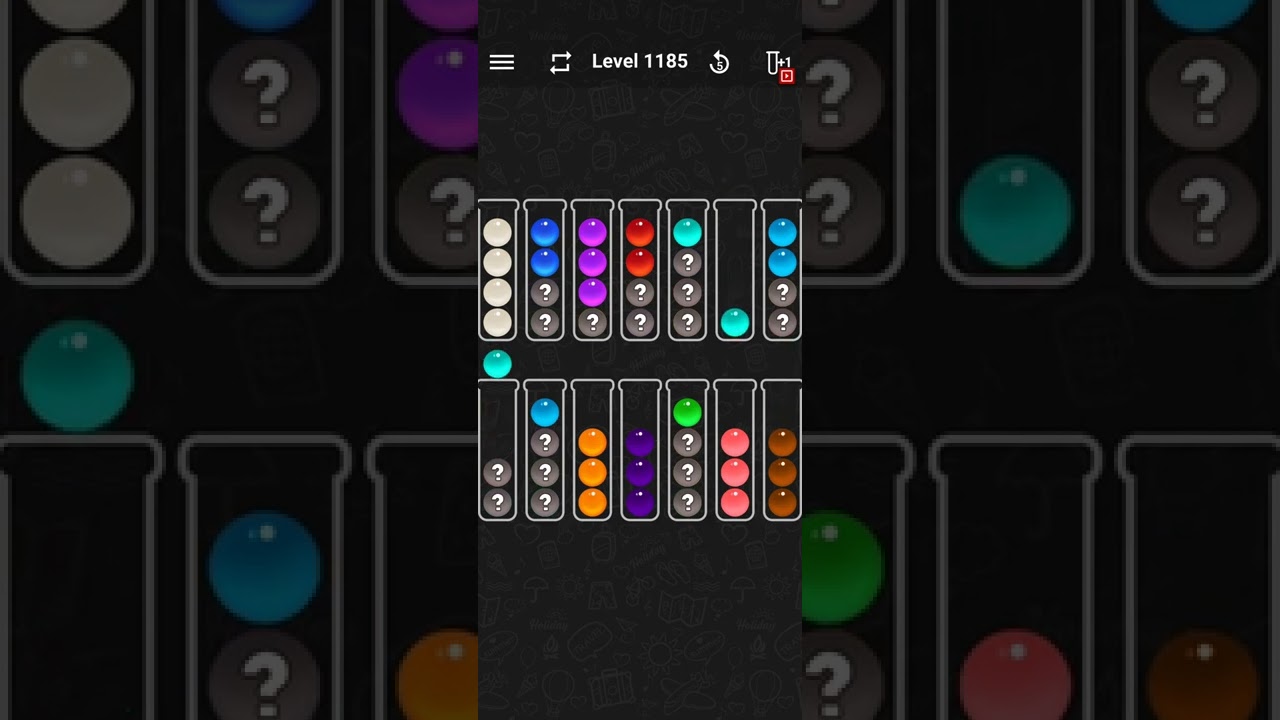 Ball Sort Color Water Puzzle Solution Level 1185 - YouTube