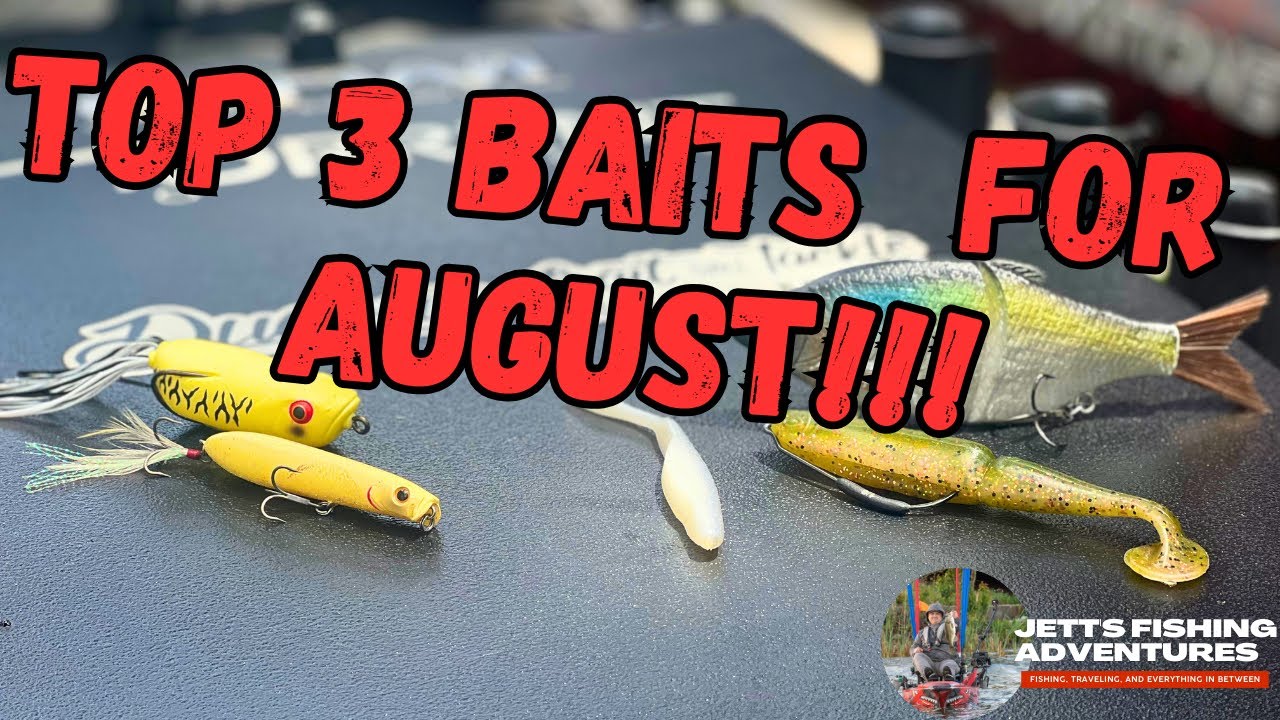 Top 3 Baits for August Bass Fishing!! - YouTube