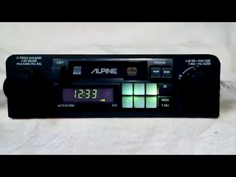 Vintage Alpine 7167 AM/FM cassette car stereo - YouTube