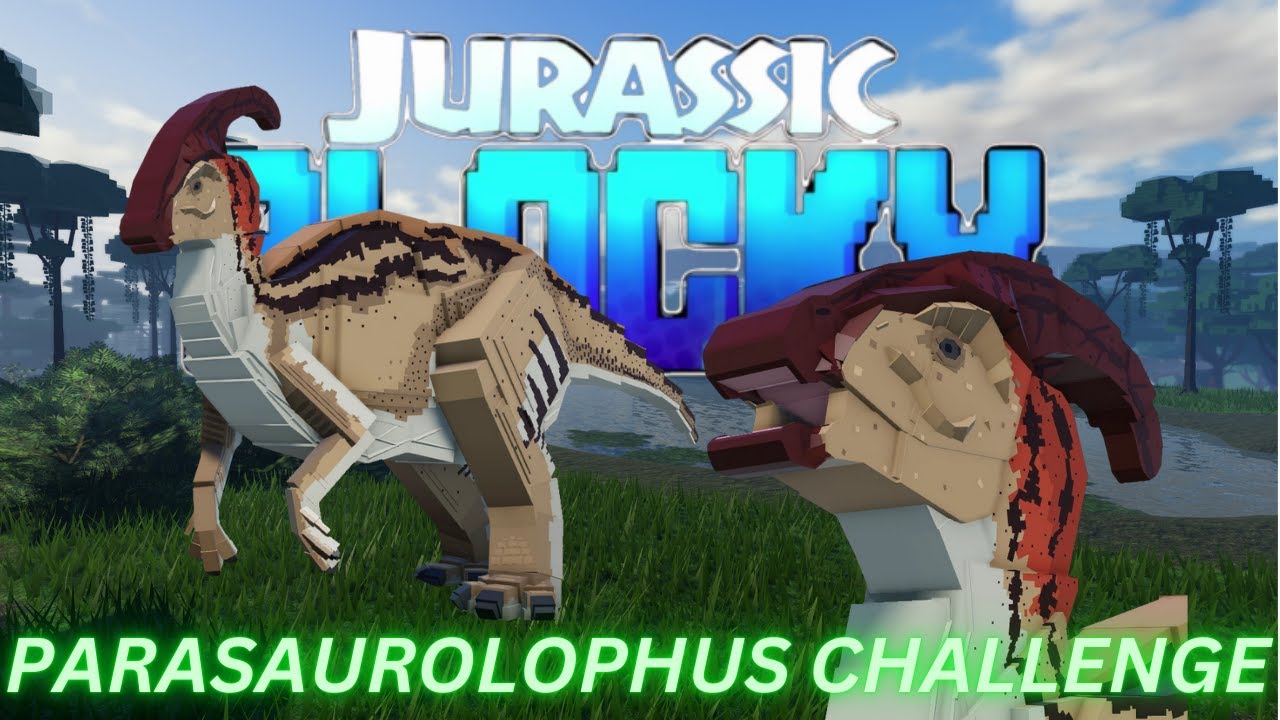 Parasaurolophus challenge in Jurassic Blocky - YouTube