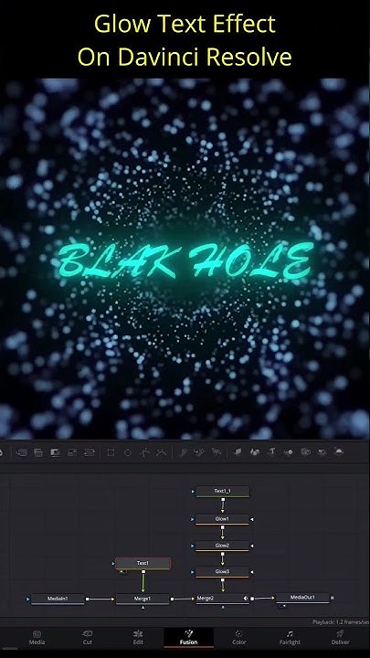 Make Glow Text Effect On Davinci Resolve #davinciresolve18 - YouTube
