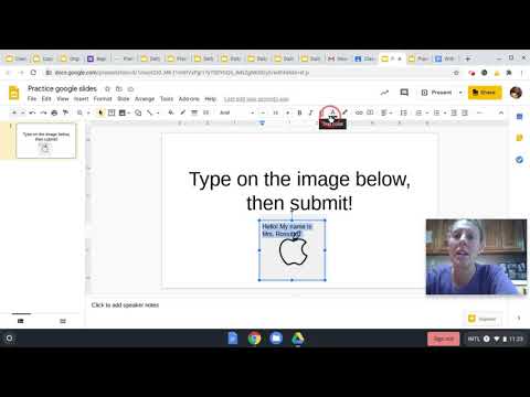 How to write on a google slide I assign to you :) - YouTube