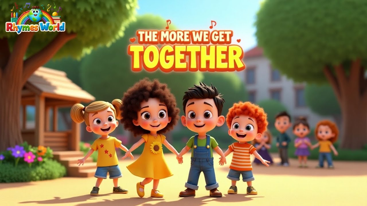 The More We Get Together 🤝 | Nursery Rhymes for Kids | Rhymes World ...