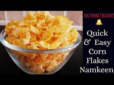 Quick & Easy Namkeen Corn Flakes | Corn Flakes Namkeen Recipe | Corn ...