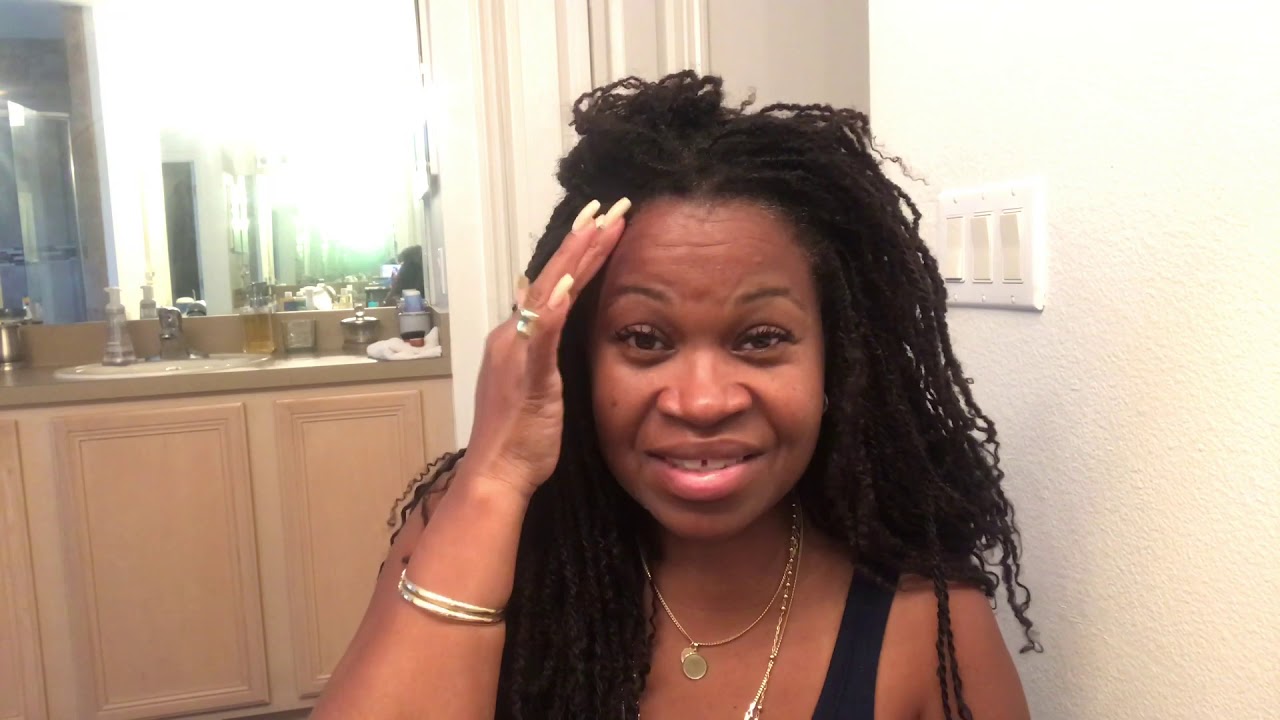 Growing free form locs while wearing extensions - YouTube