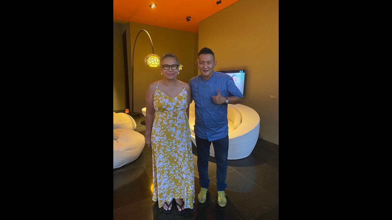 Chef Bernard @ the W Hotel , Private chef cooking for Ibu Magda ...