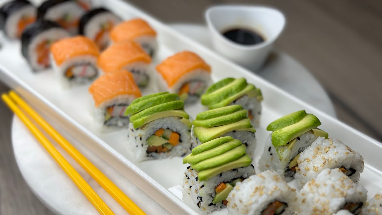 Sushi at Home: Beginner's Guide (Step-By-Step Tutorial) - YouTube