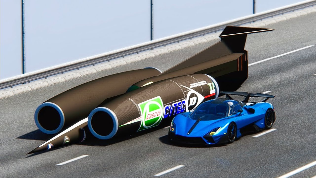 2022 SSC Tuatara Striker vs Thrust SSC - Drag Race 20 KM - YouTube