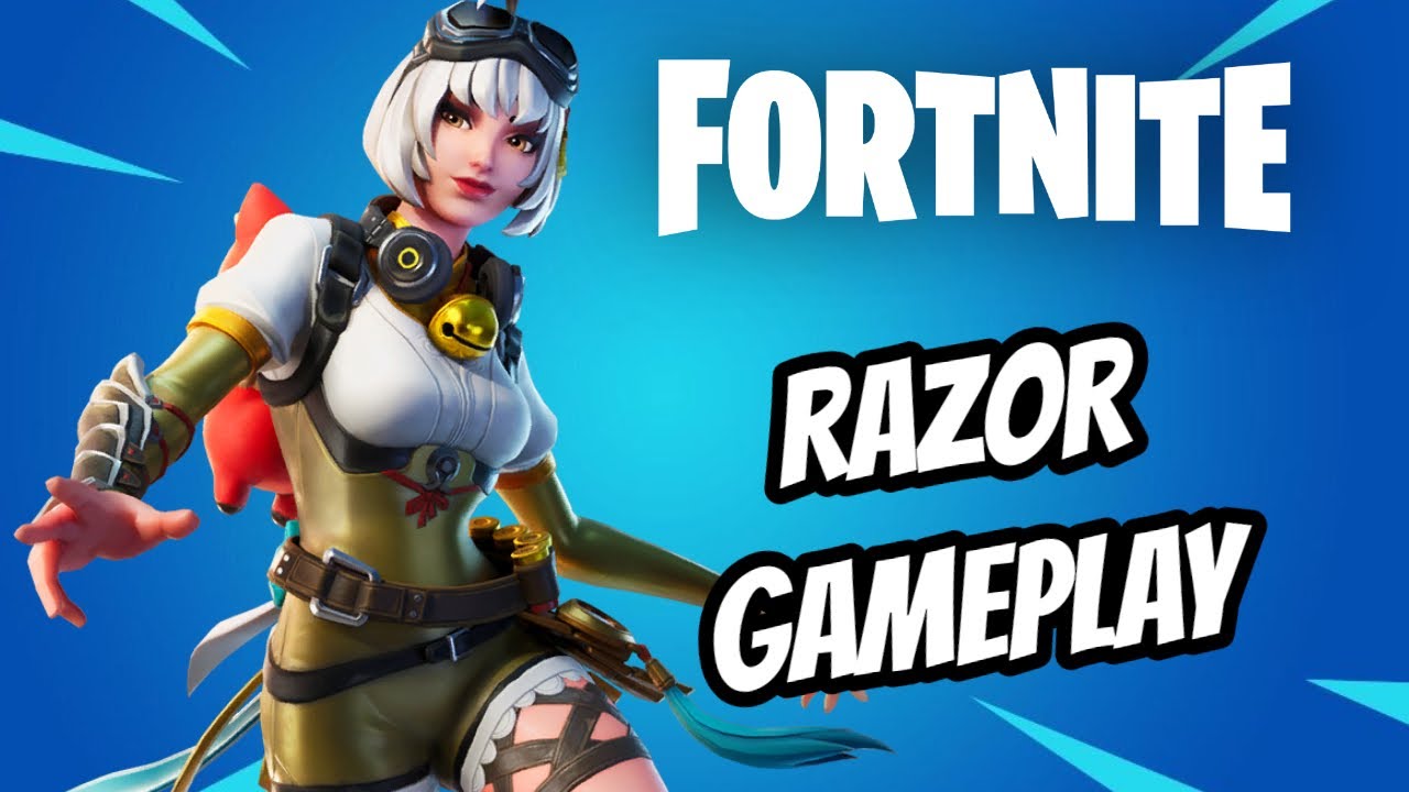 RAZOR Skin Gameplay In Fortnite (NEW Vendetta Fish) - YouTube