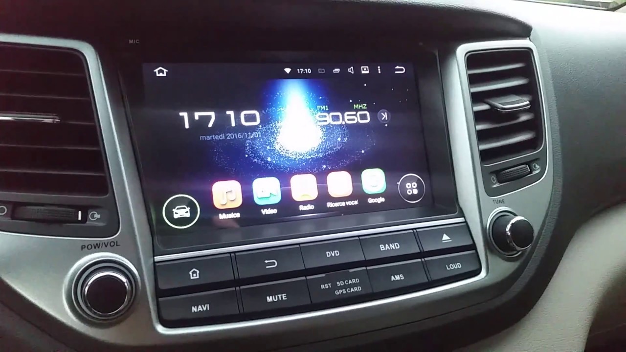 Hyundai Tucson radio android 5.1 navigatore gps DVD video 1 - YouTube