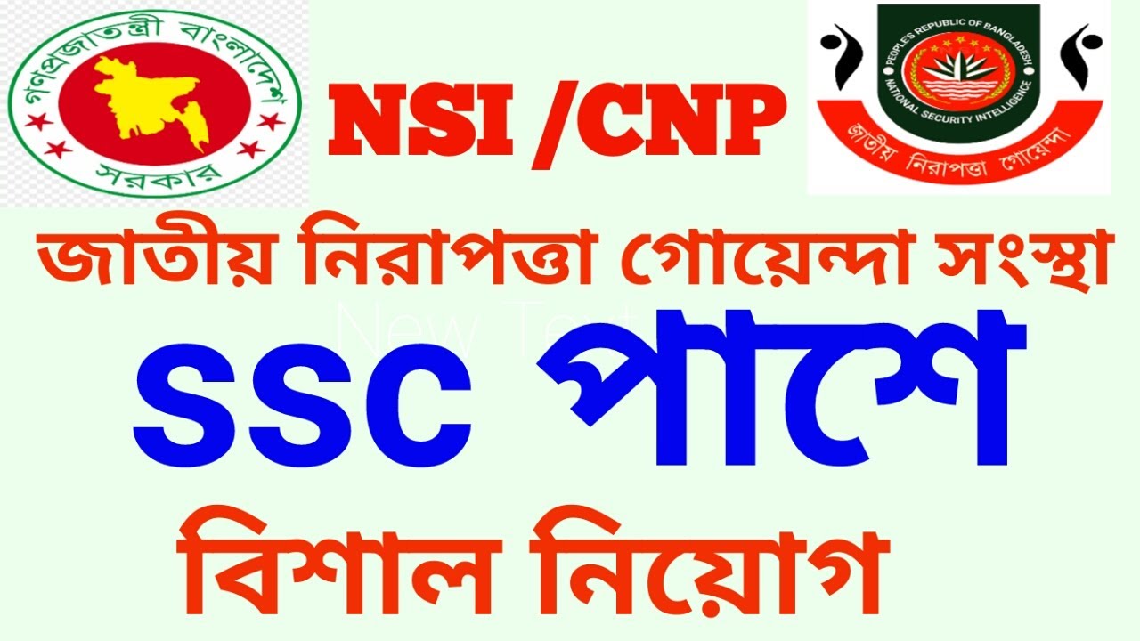 nsi bangladesh job circular 2022,এনএসআই নিয়োগ - YouTube