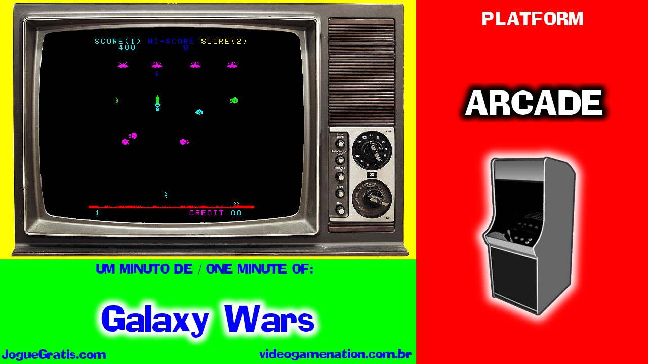 Galaxy Wars, Arcade, Taito, 1979 - YouTube