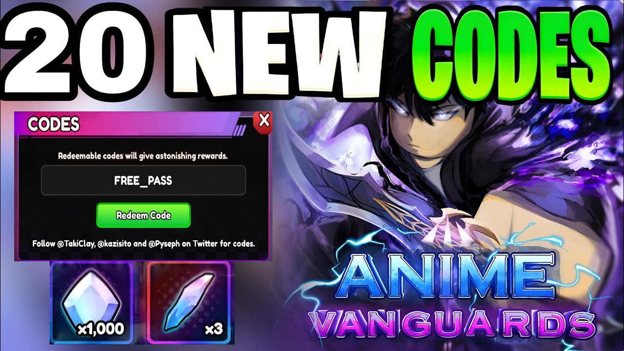 ANIME VANGUARDS CODES - CODES FOR ANIME VANGUARDS! ANIME VANGUARDS NEW ...