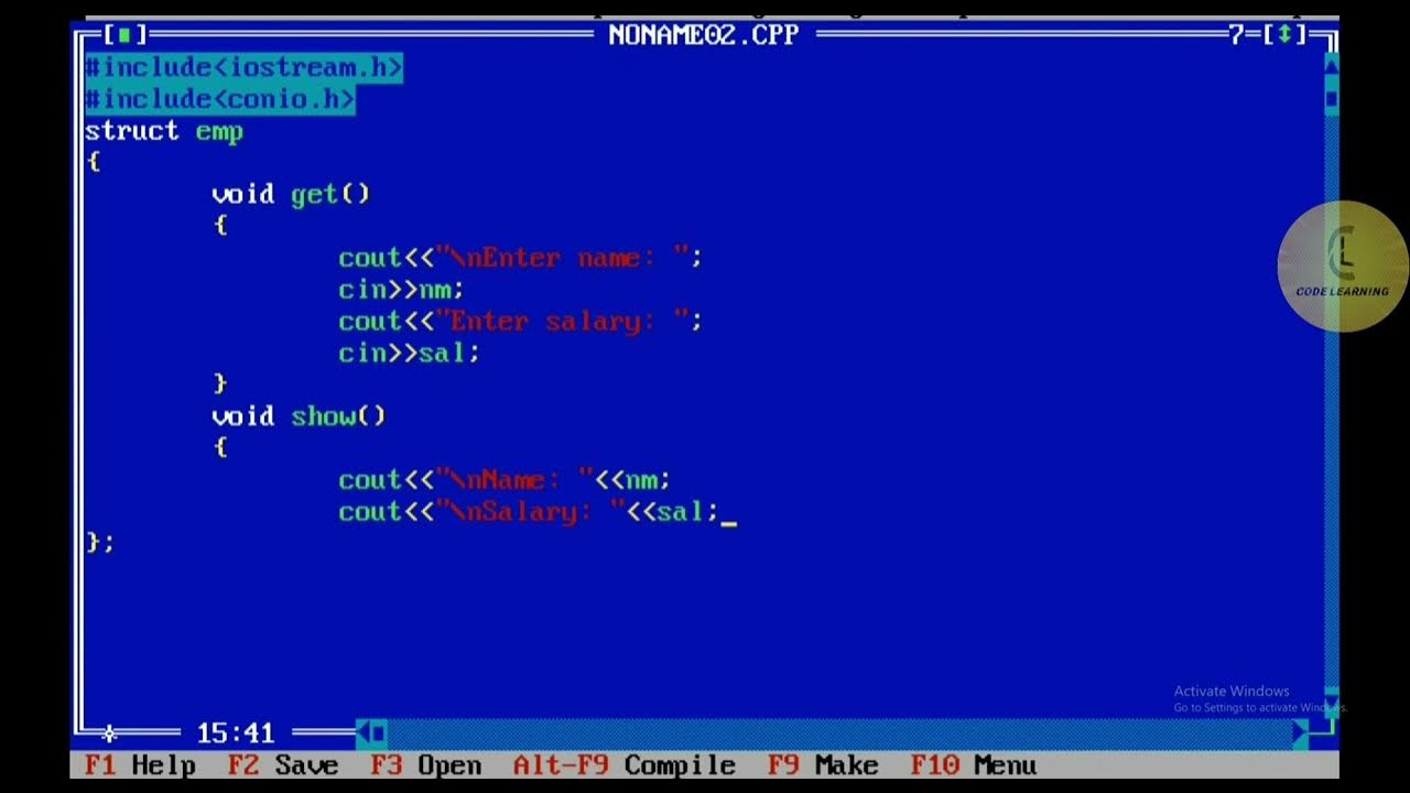 C Structure And Pointer Codelearning Youtube