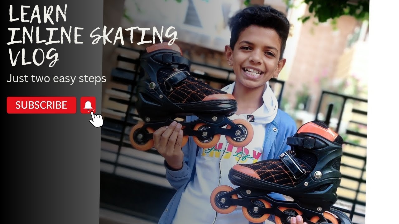 How to start inline skating in only 2 simple stepps//skating lesson for ...