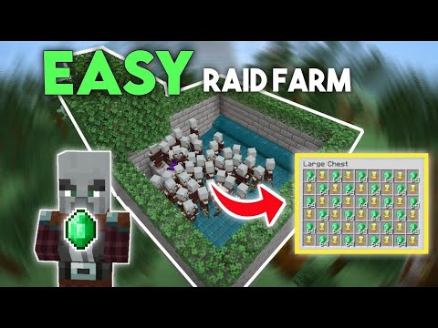 How to Make Pillagers RAID! Farm for Minecraft Bedrock or java Edition ...