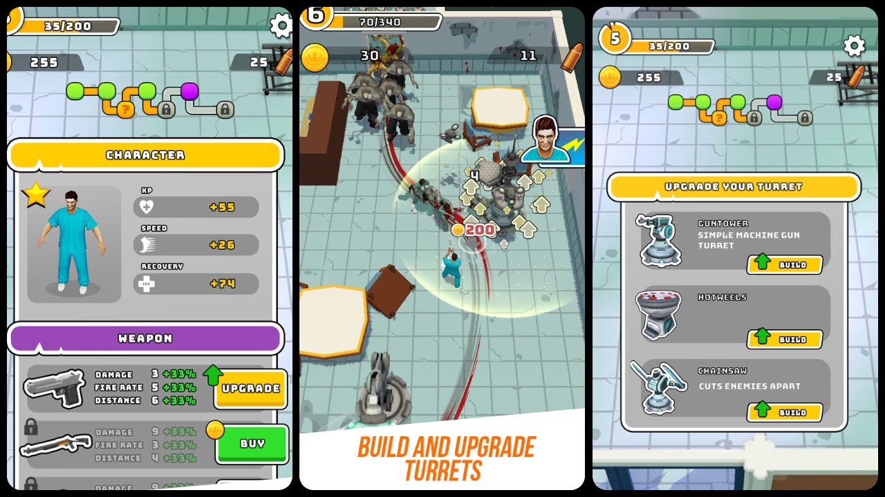 Hospital Zombie Defense Game Android Gameplay - YouTube